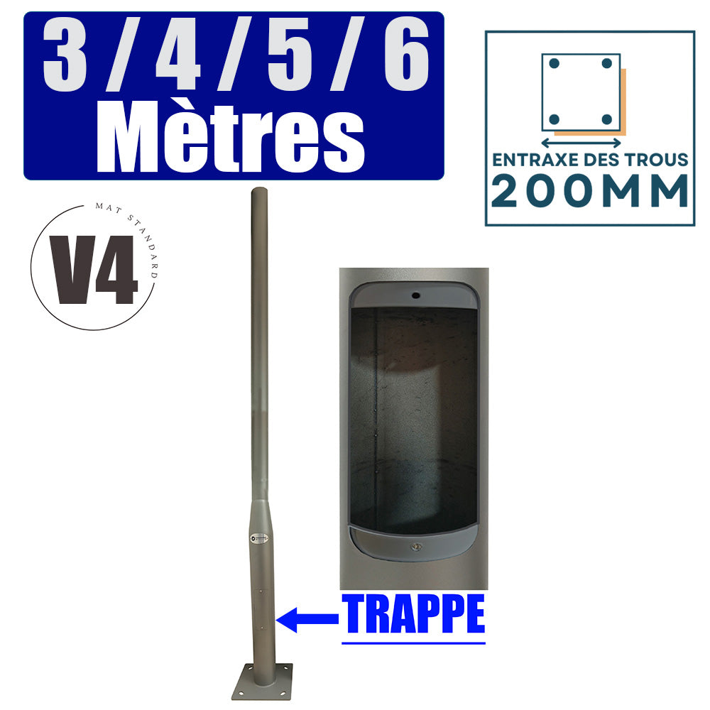 Mât / Poteau V4 - GRISLED World PRO